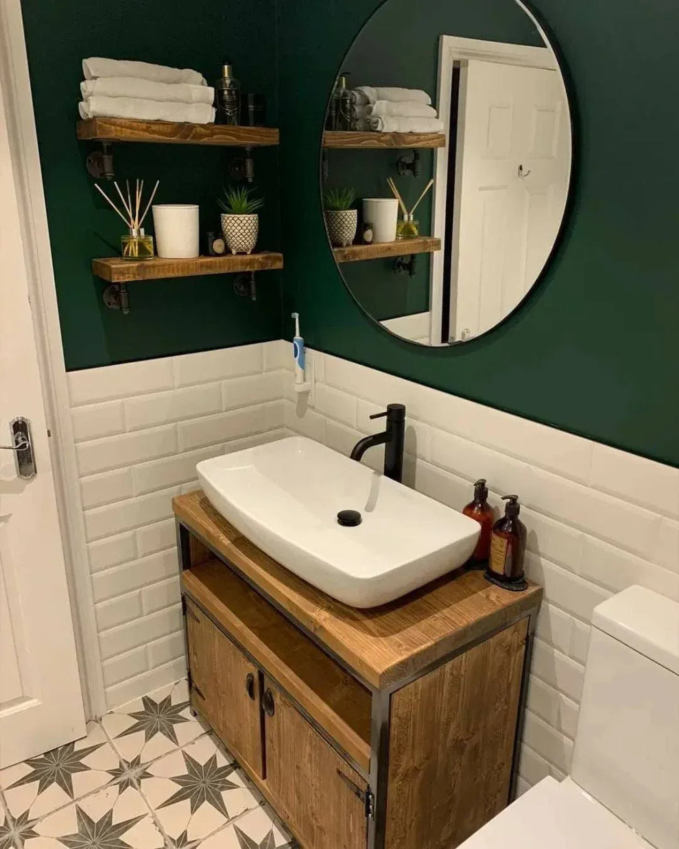 Rustic Bathroom Vanity Unit-cupboard | UK Made - DK Fabrications
