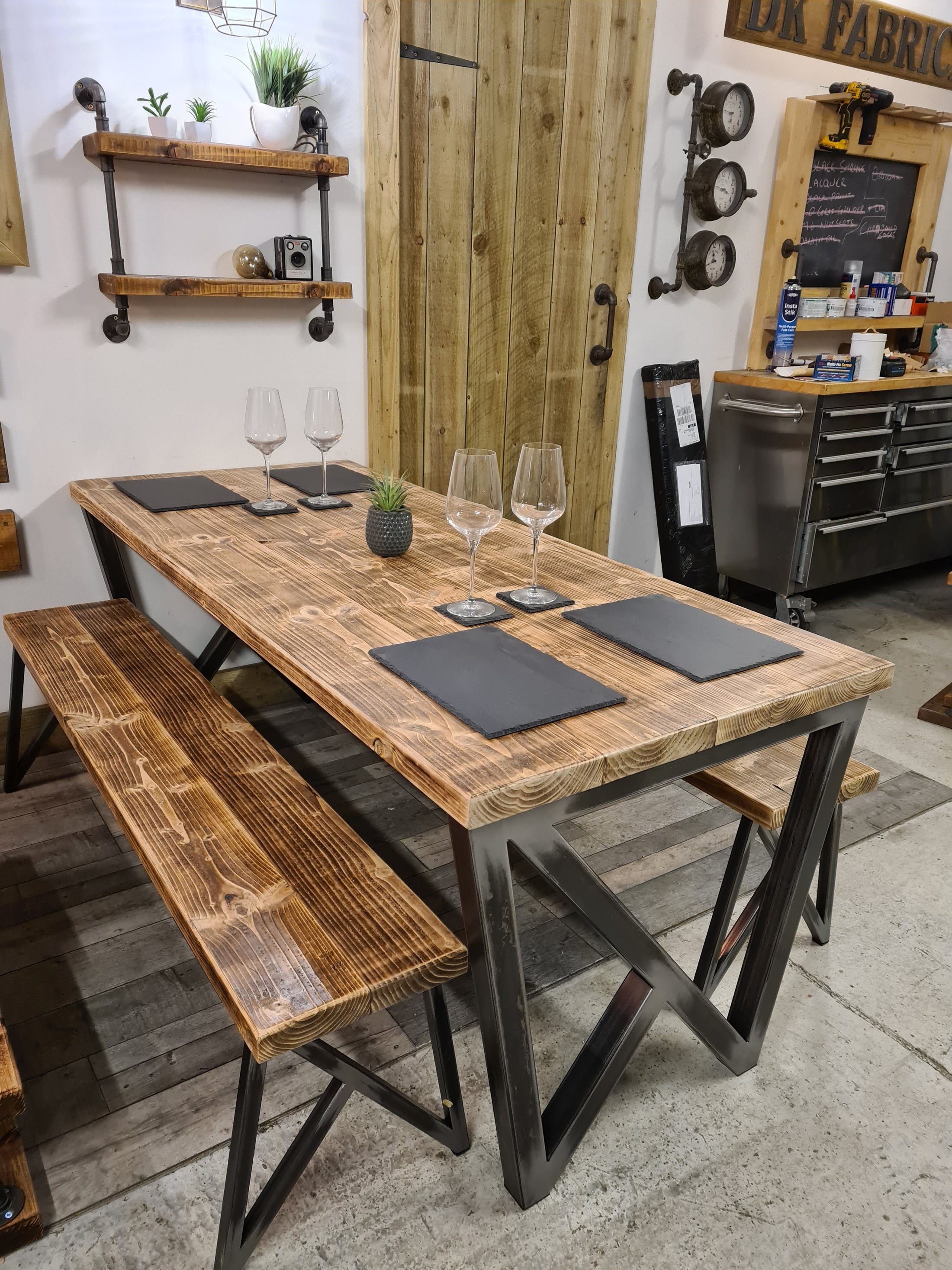 Industrial Dining table-unique | UK Made – DK Fabrications