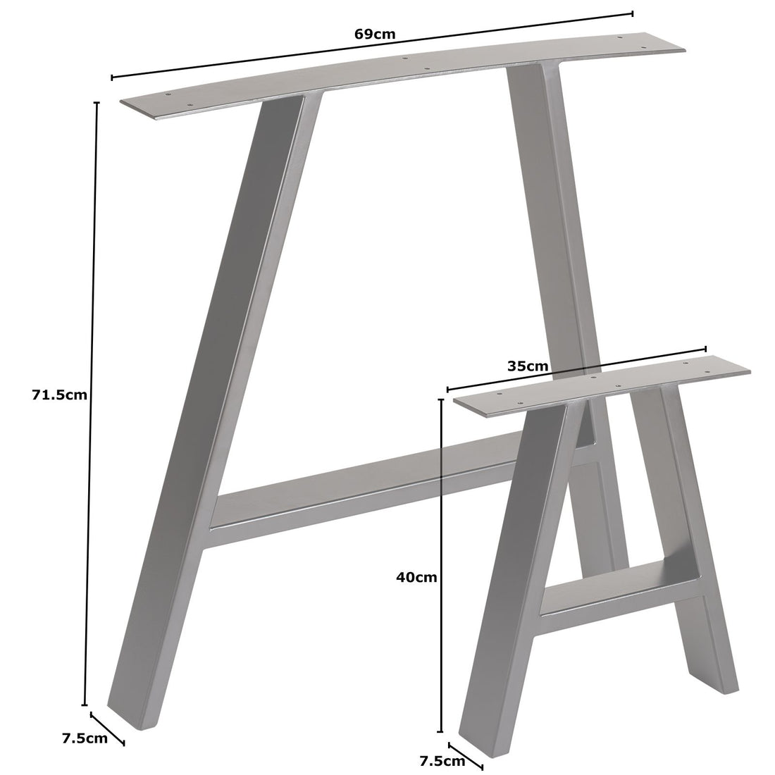 Dining Table with A Frame legs – DK Fabrications